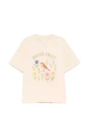 BRAM’S FRUIT Floral-bird-print T-shirt