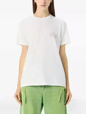 Blumarine Butterfly Print T-shirt - White