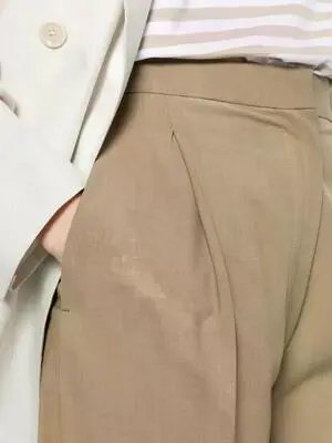 LARDINI Pleated Wide-leg Trousers