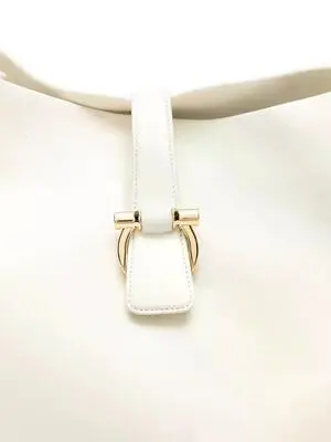 FERRAGAMO Buckle Leather Satchel