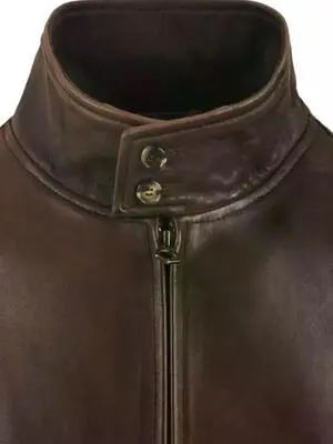 STEWART Leather Jacket - Brown