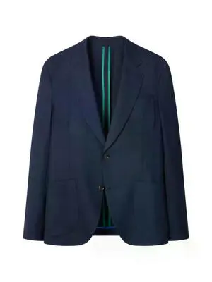 Paul Smith Buttoned Patch-pocket Blazer - Blue