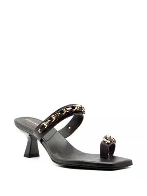 DONNARÌ Chain Strap Square Sandals