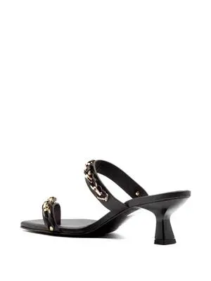 DONNARÌ Chain Strap Square Sandals