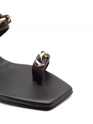 DONNARÌ Chain Strap Square Sandals