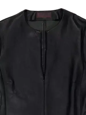 Stouls Long Sleeve Leather Top