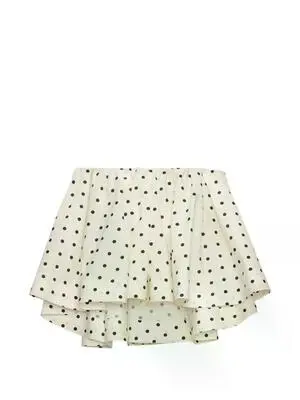 MSGM Polka-dot Tiered Top