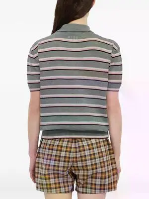 MSGM Striped Polo Shirt
