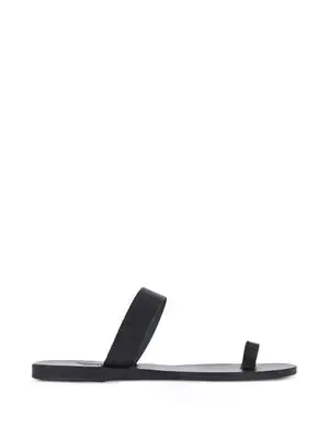 ANCIENT GREEK SANDALS Thalia Flat Sandals - Black