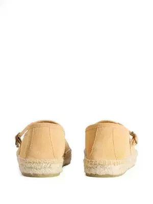 Woolrich Suede Espadrilles With Adjustable Strap - Neutrals