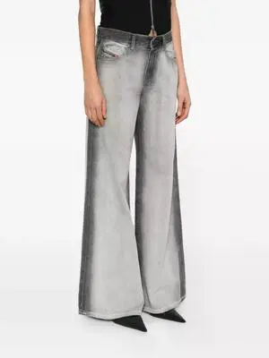 DIESEL® 1978 D-akemi-fsi Wide-leg Jeans - Grey