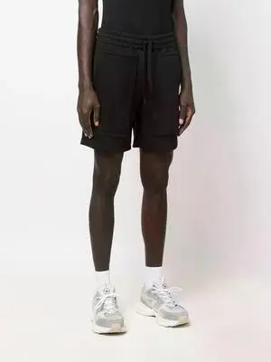 Mackage Logo-patch Drawstring Shorts - Black