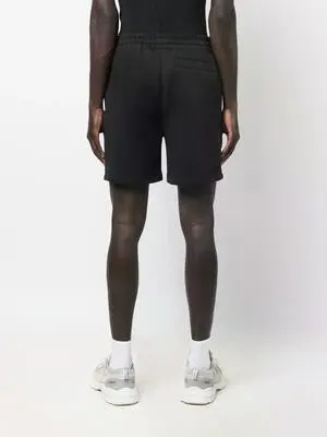 Mackage Logo-patch Drawstring Shorts - Black