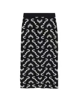 Max Mara Patterned Midi Skirt
