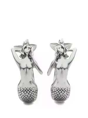 MAISON MARGIELA Mermaid Hoop Earrings - Silver
