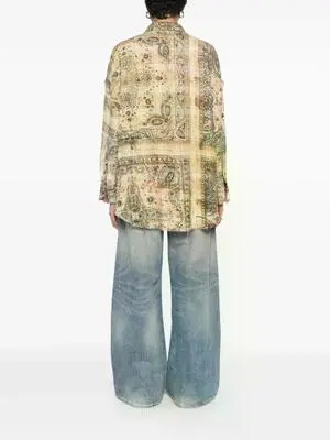 R13 Shredded Seam Bandana Shirt