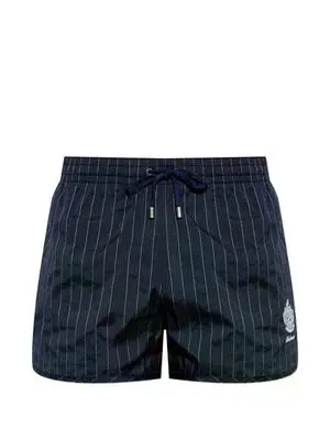 Balmain Pinstripe Swim Shorts