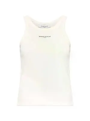 Maison Kitsuné Logo Tank Top - Neutrals