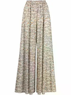 Patrizia Pepe Graphic-print Full-length Trousers