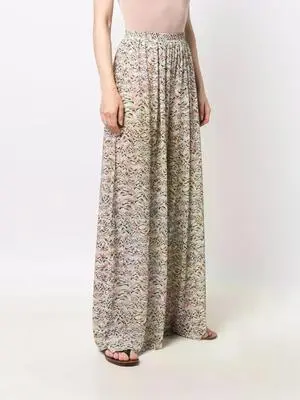 Patrizia Pepe Graphic-print Full-length Trousers