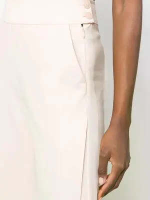 Patrizia Pepe Slit-detail High-waisted Trousers