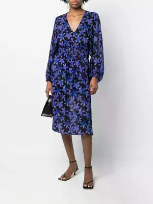Patrizia Pepe Starfish-print Belted Dress