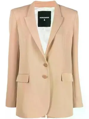 Patrizia Pepe Single-breasted Blazer - Brown