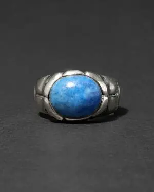 Alexis Bittar Vintage Sterling & Sodalite Ring - Silver