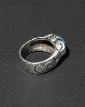 Alexis Bittar Vintage Sterling & Sodalite Ring