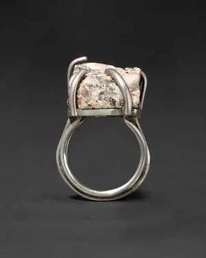 Alexis Bittar Vintage Sterling & Astrophylite Ring