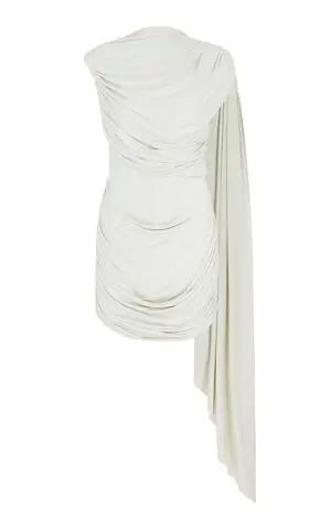 DE LA VALI De La Vali Elara Jersey Mini Dress Ivory