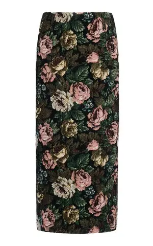 Dries Van Noten Clean-cut Midi Skirt - Black