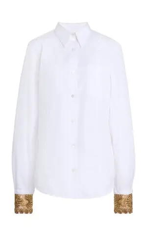 Dries Van Noten Chloris Cotton Shirt - White