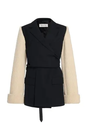 Dries Van Noten Draped Blazer - Black