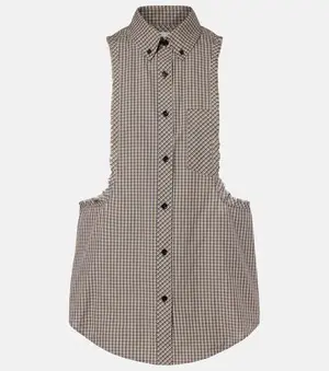Versace Checked Cotton Shirt