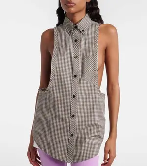 Versace Checked Cotton Shirt
