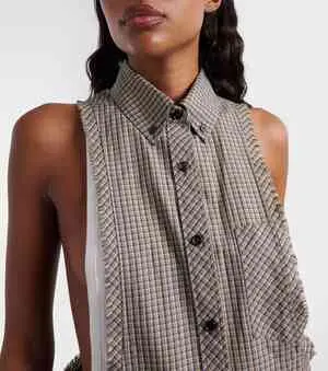 Versace Checked Cotton Shirt