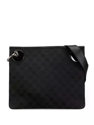 Gucci Gg Canvas Eclipse Crossbody Bag - Black