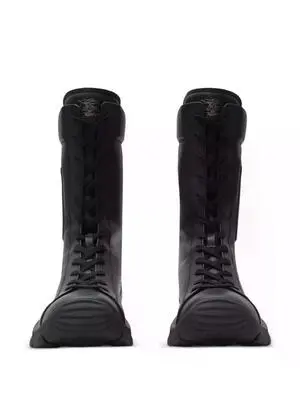 Burberry Leather Lace-up Boots