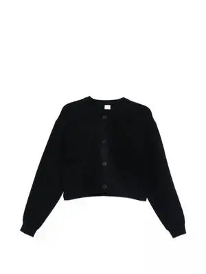 C.T.PLAGE Button Knit Cardigan - Black