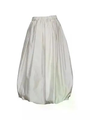 Max Mara Gathered Skirt With Elastic Waist - Grey