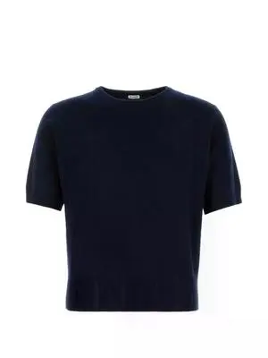 JIL SANDER Short-sleeved Sweater - Blue