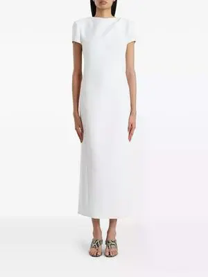 Khaite Iryl Open-back Midi Dress - White