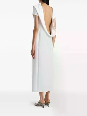 Khaite Iryl Open-back Midi Dress - White