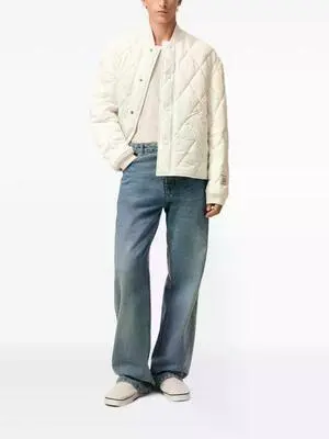 AMI Paris Crinkled Padded Jacket - Neutrals