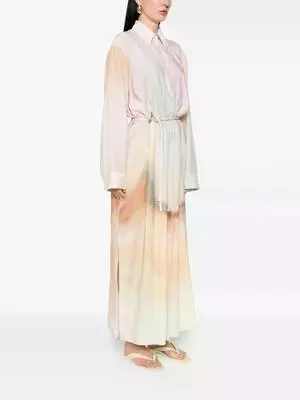Nanushka Buttoned Tie Dress