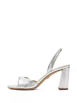 Veronica Beard Tullia Knotted Sandals - Silver