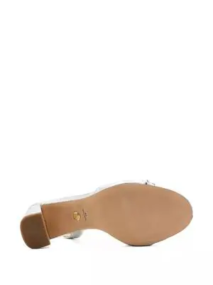Veronica Beard Tullia Knotted Sandals - Silver