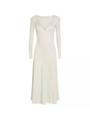 Maria Mcmanus Ribbed-knit Midi Dress