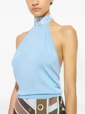 Emilio Pucci Silk Detail Top